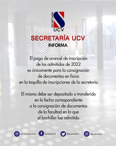 Información importante para los admitidos en 2022 que están próximos a formalizar su inscripción ...